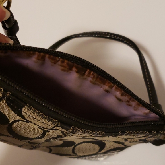 Coach | Bags | Coach Wristlet In Signature Canvas | Poshmark